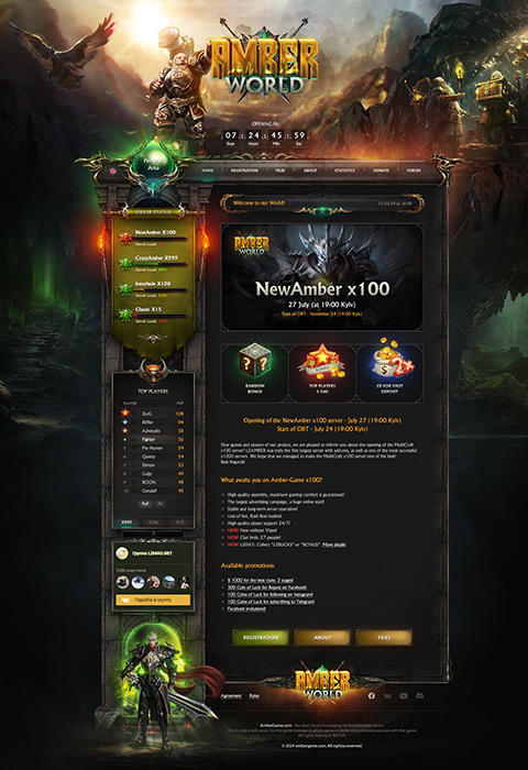 Game Website Templates, Gaming Themes, HTML5 Templates, PSD Layouts