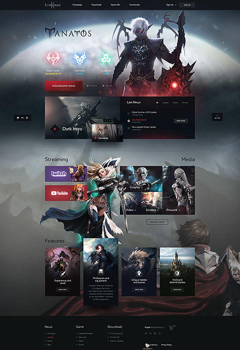 Game Website Templates, Gaming Themes, HTML5 Templates, PSD Layouts